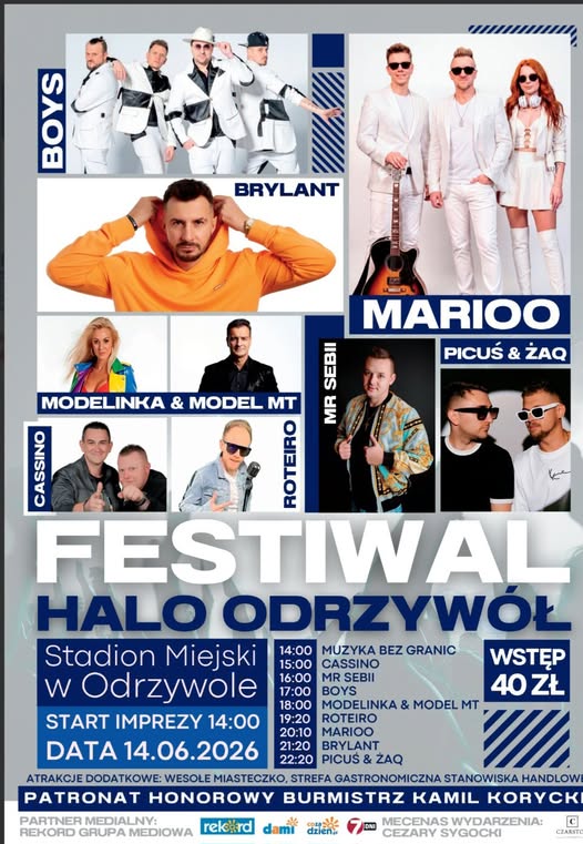 Festiwal Halo Odrzywół - 14 czerwca 2026 | Disco-Polo.info