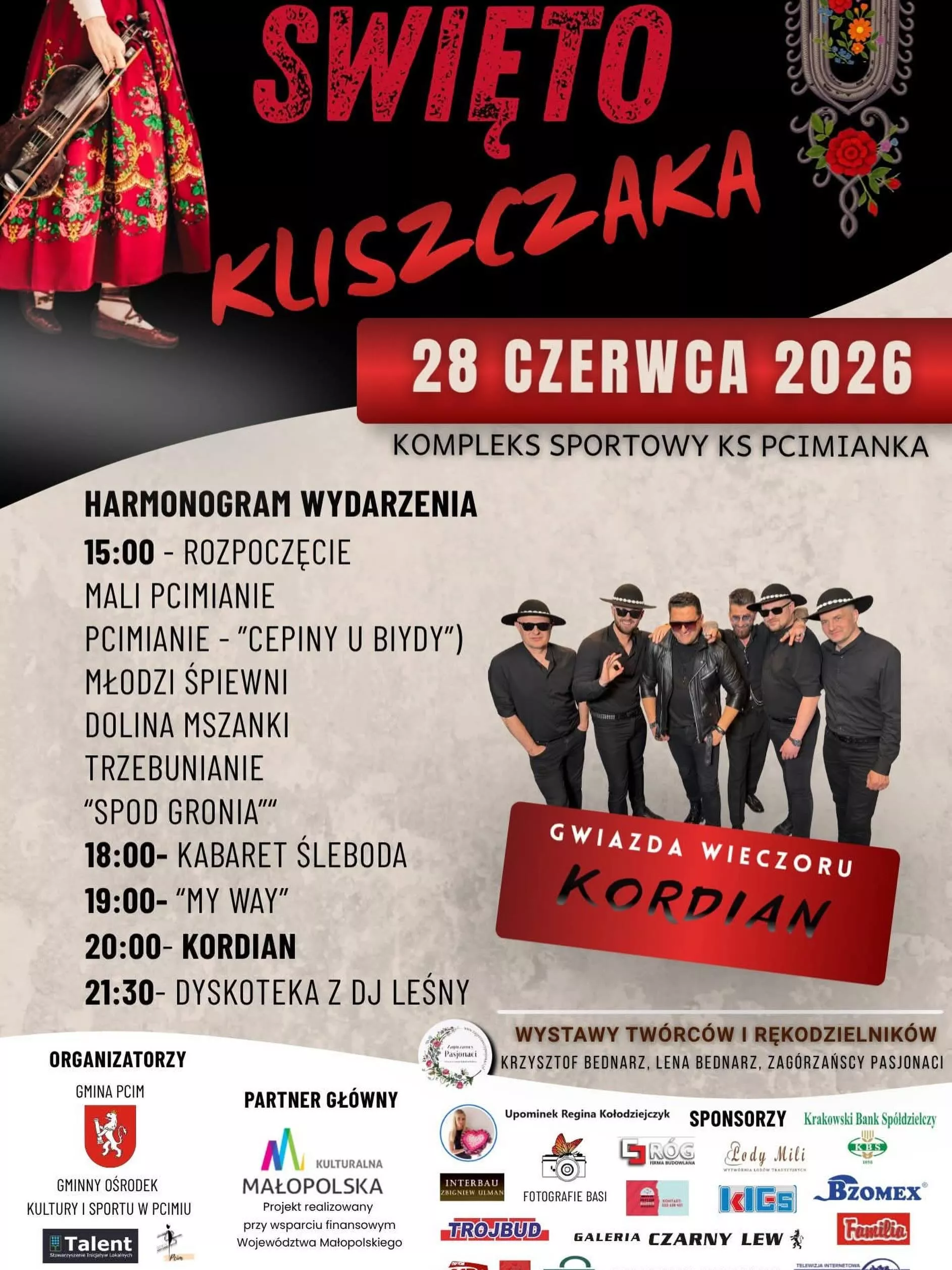 Święto Kliszczaka Pcim - 28 czerwca 2026 | Disco-Polo.info